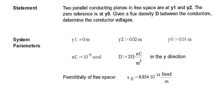 Statement Two parallel conducting planes in free | Chegg.com
