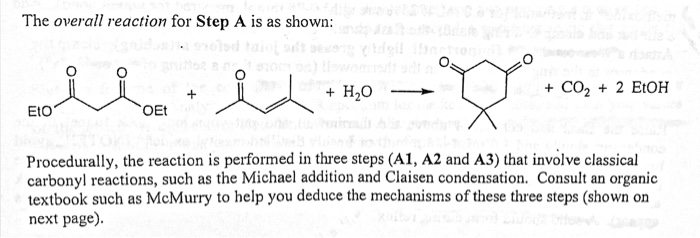 Solved The overall reaction for Step A is as shown: + CO2 2 | Chegg.com