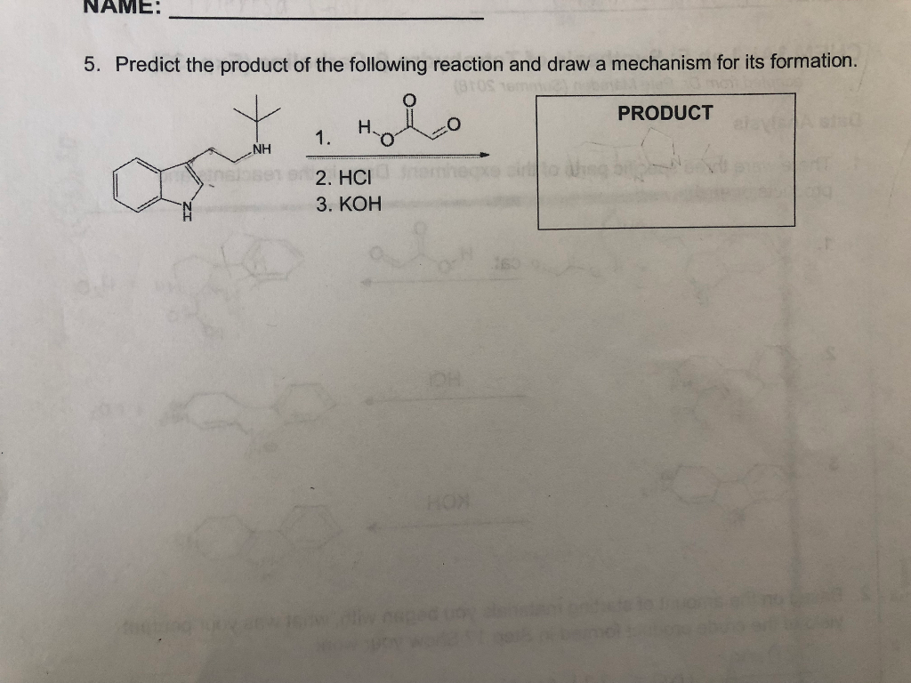 Solved This is a condensation reaction of a tryptamine | Chegg.com