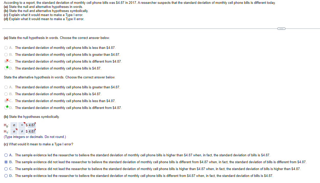 Solved (a) State the null and alternative hypotheses in | Chegg.com