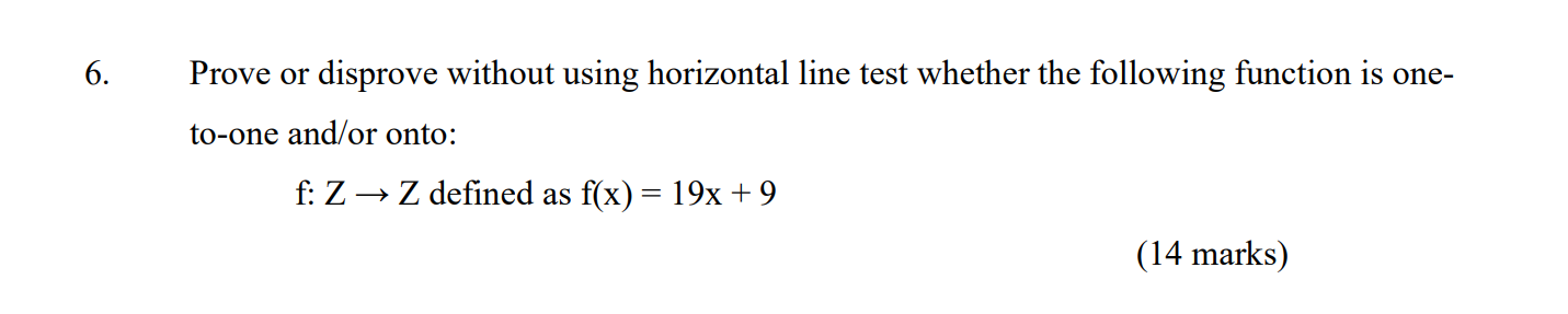 Solved 6. Prove or disprove without using horizontal line | Chegg.com