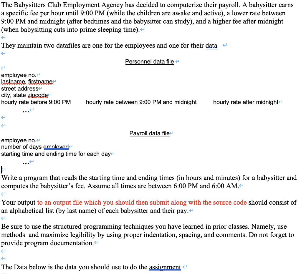 Solved personell file data:0001McGill, Stacey231 Maple | Chegg.com