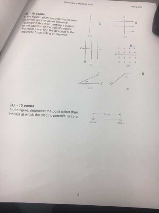 Solved In the figure below, assume that in each case the | Chegg.com