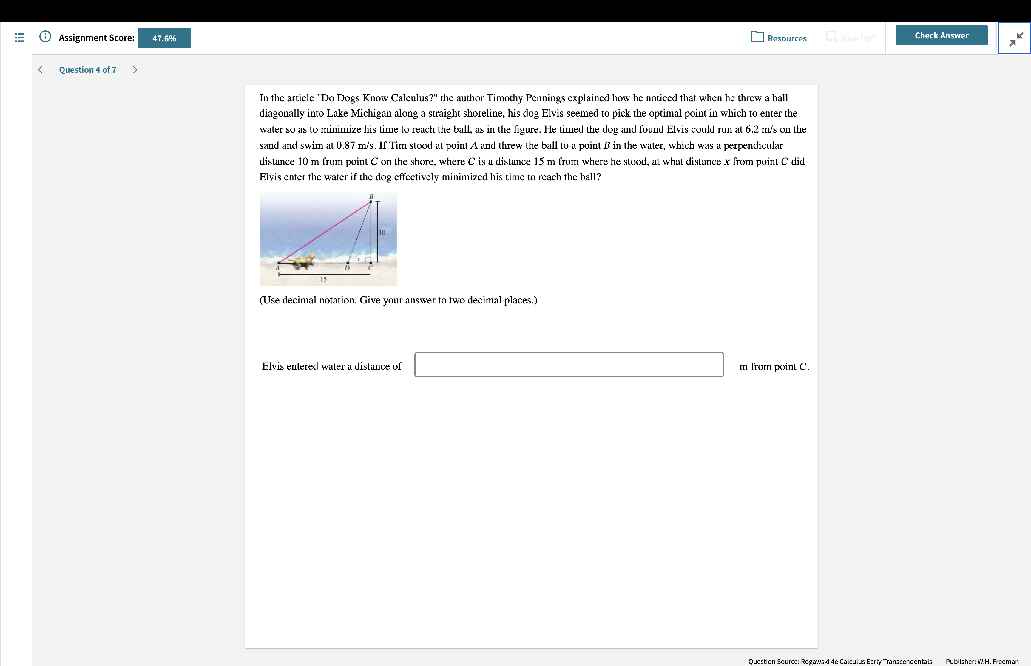 Solved In the article "Do Dogs Know Calculus?" the author | Chegg.com