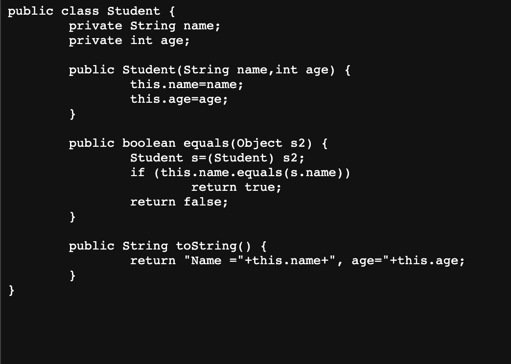 Solved Given the following JAVA classes, write a method | Chegg.com