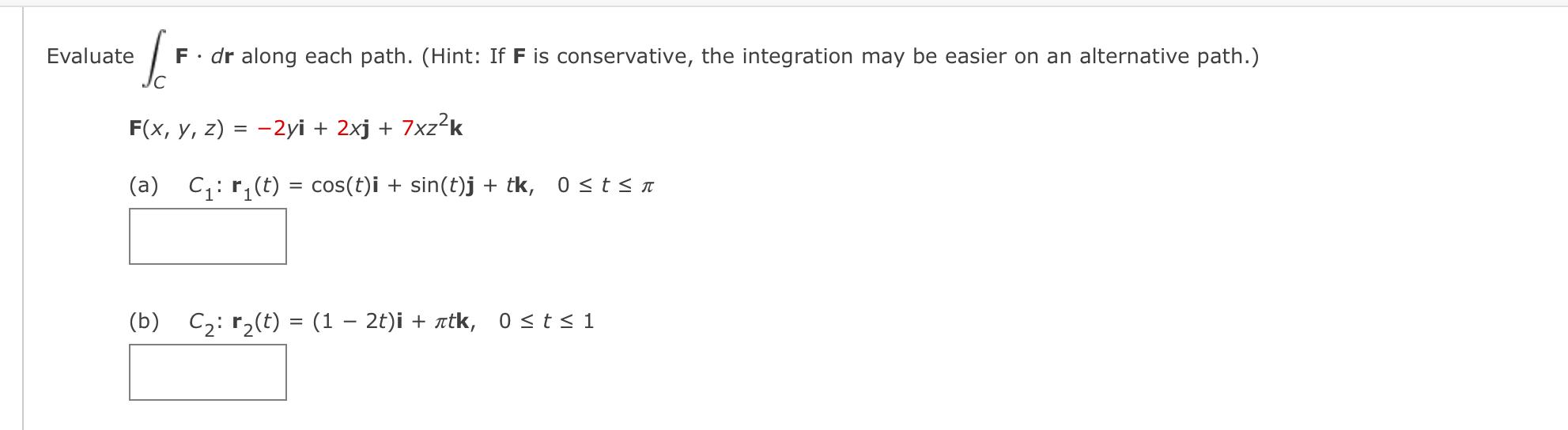 Solved Evaluate ∫CF⋅dr along each path. (Hint: If F is | Chegg.com