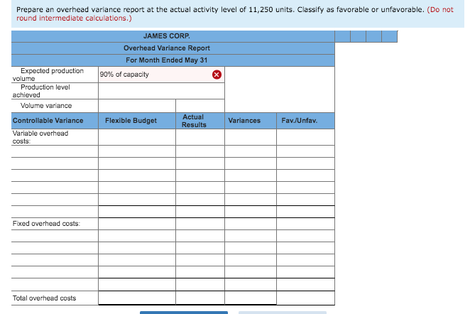 Solved James Corp. applies overhead on the basis of direct | Chegg.com