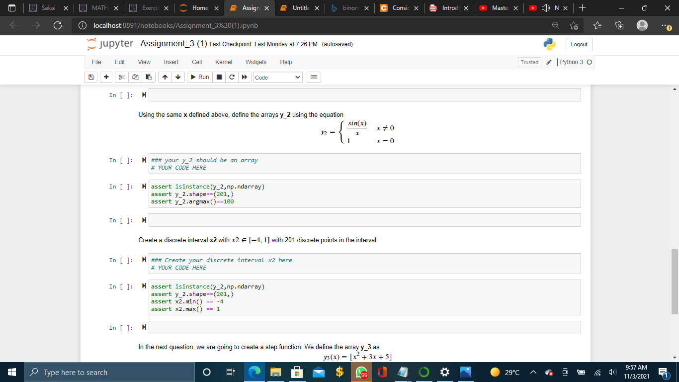 Sakai : x U MATH X | Exercis x | Home x Assign X | Chegg.com