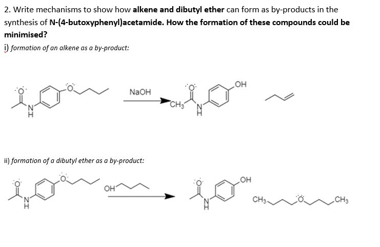 Solved 2. Write mechanisms to show how alkene and dibutyl | Chegg.com