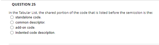 Solved Category I codes are: divided by section. optional. | Chegg.com