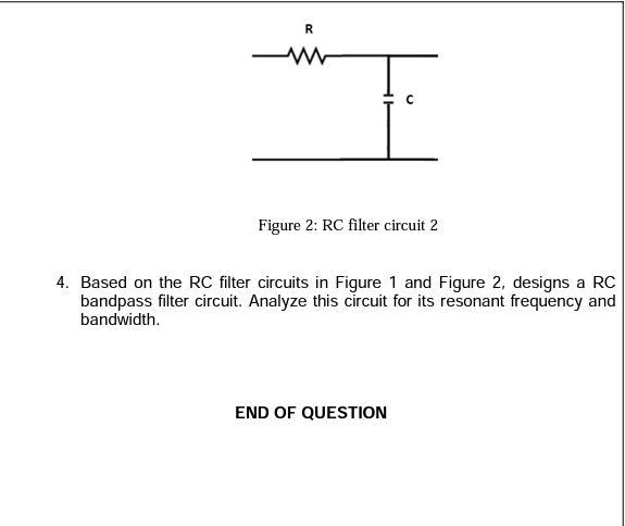 Solved 1 ) Calculate the transfer function of the RC | Chegg.com