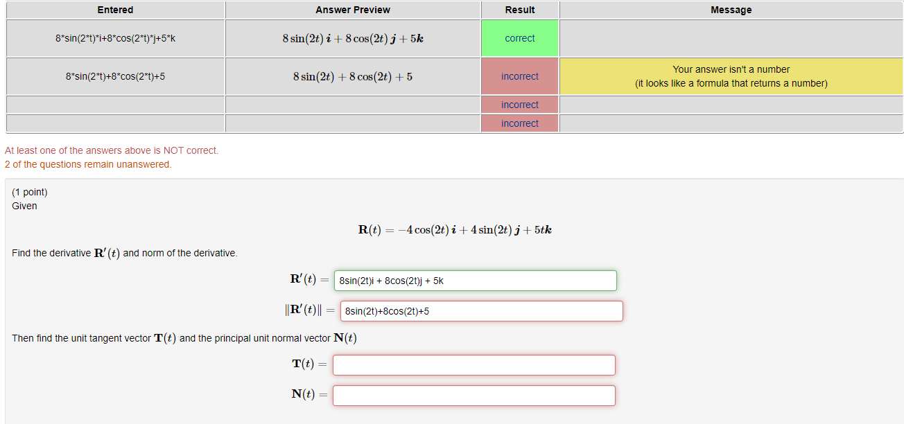 Solved Entered Answer Preview Result Message | Chegg.com