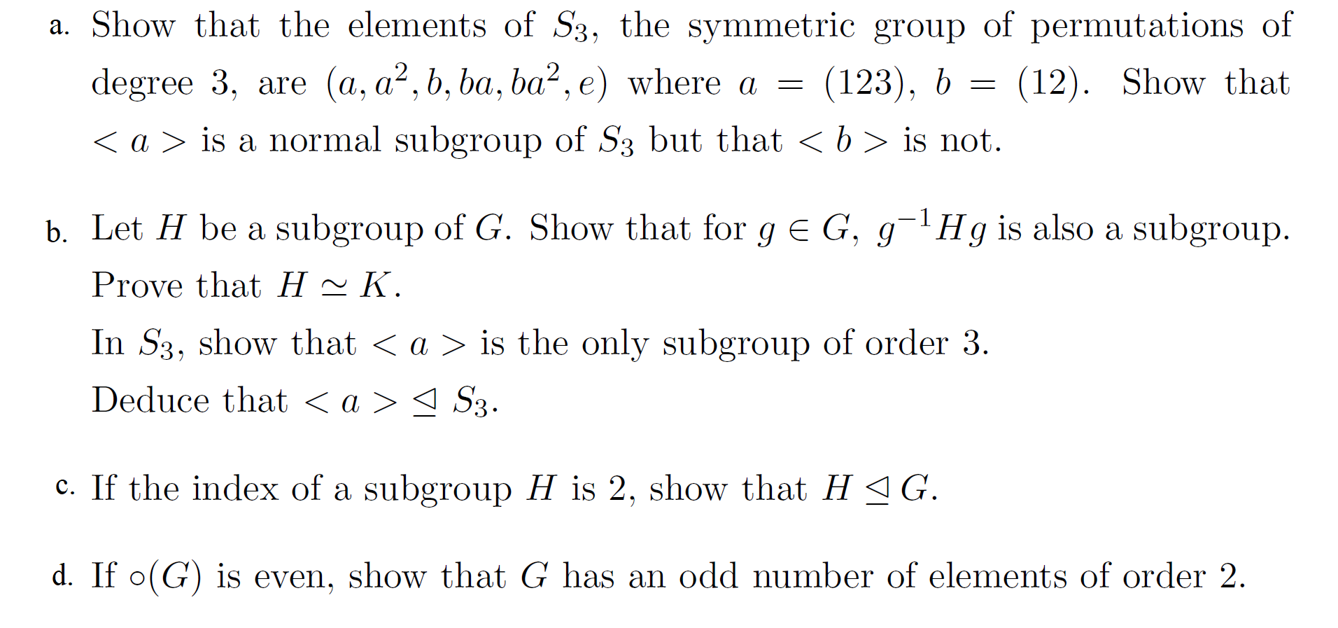 Solved A Show That The Elements Of S3 The Symmetric Group