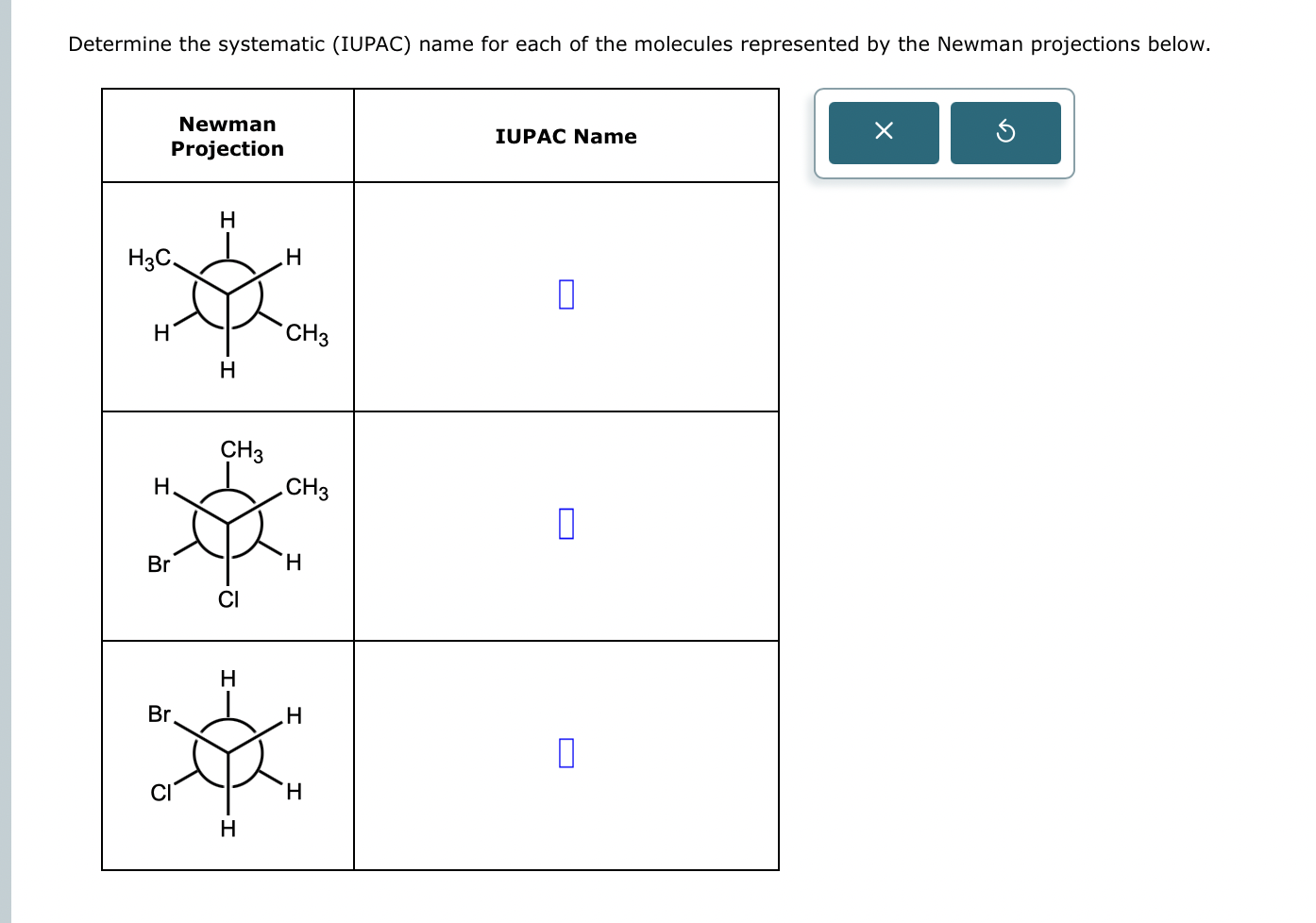 Solved Determine the systematic (IUPAC) ﻿name for each of | Chegg.com