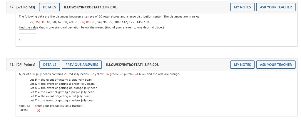 Solved 12. [-/1 Points) DETAILS ILLOWSKYINTROSTAT1 2.PR.070. | Chegg.com