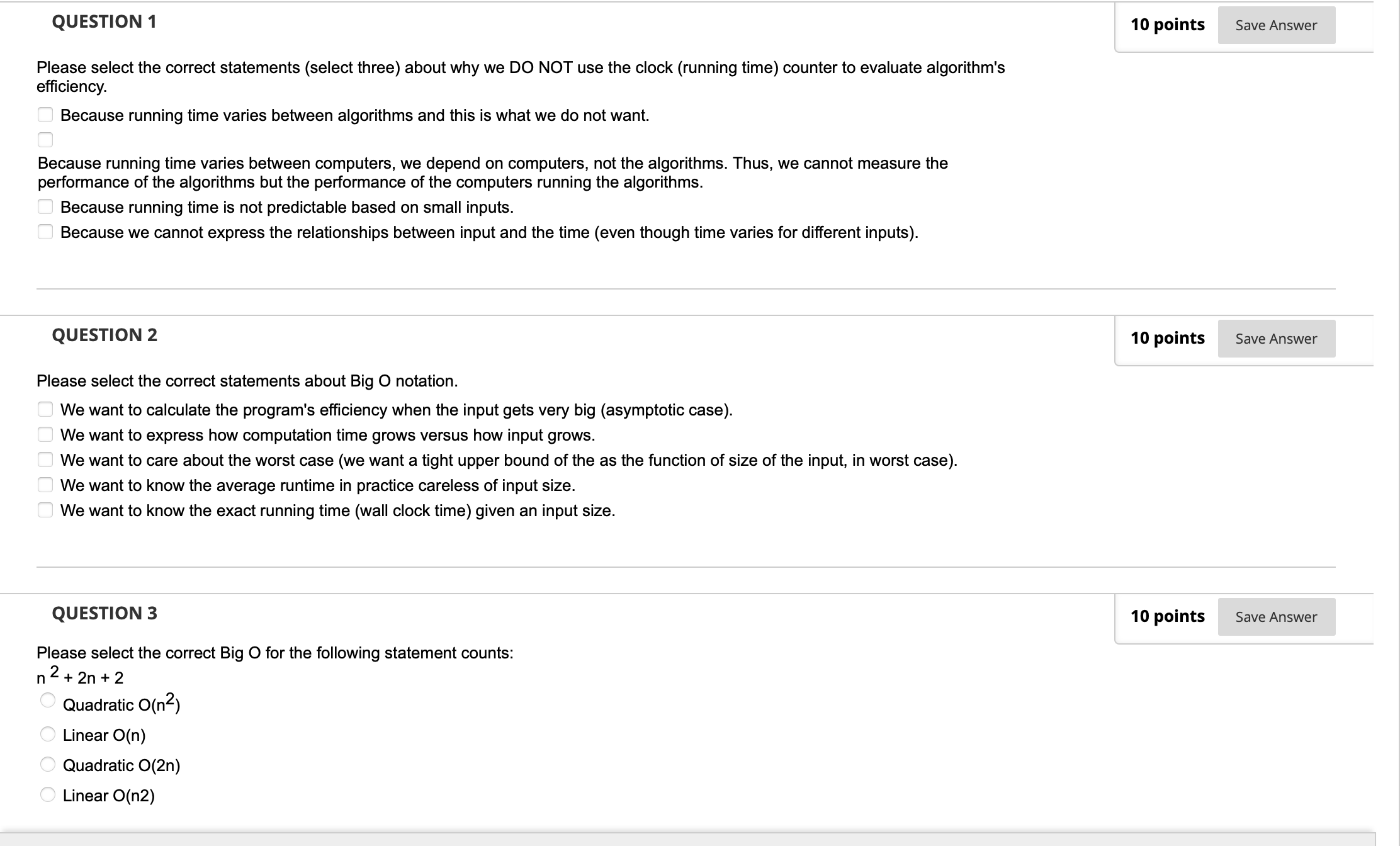 Solved Please select the correct statements (select three) | Chegg.com