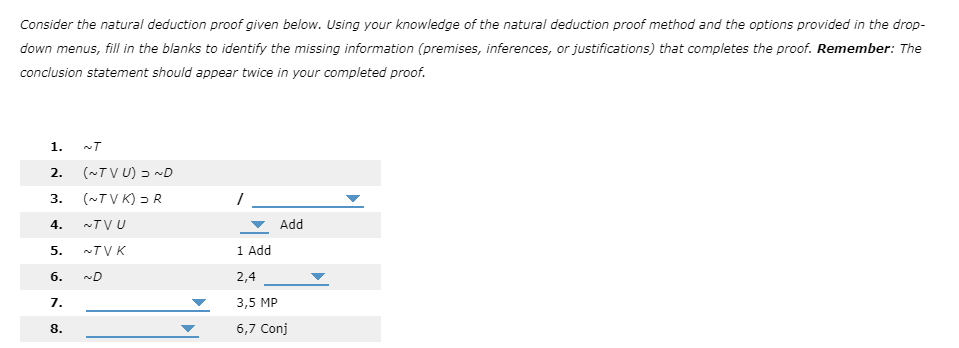 Solved Consider the natural deduction proof given below. | Chegg.com Solved Consider the natural deduction proof given below. | Chegg.com
