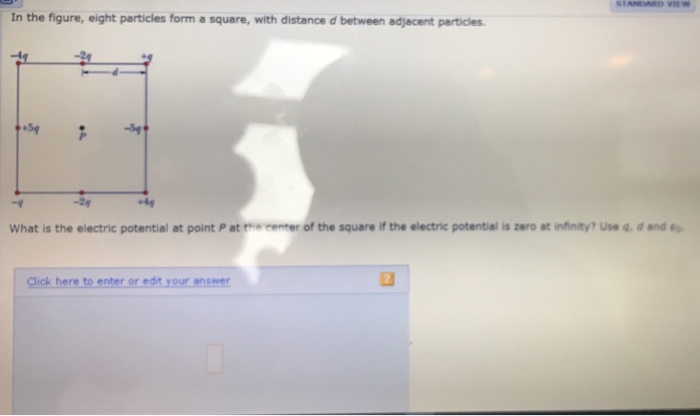 Solved In the figure, eight particles form a square, with | Chegg.com