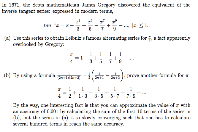 James Gregory Math