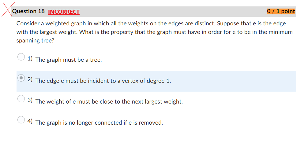 Solved Consider a weighted graph in which all the weights on | Chegg.com