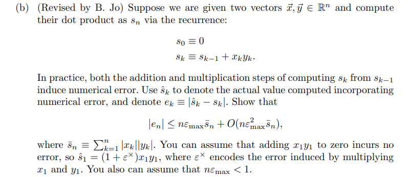 Solved .7 (Adapted from Stanford CS 205A, 2012) Thanks to | Chegg.com