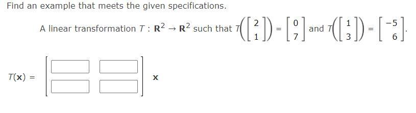 Solved Find an example that meets the given | Chegg.com