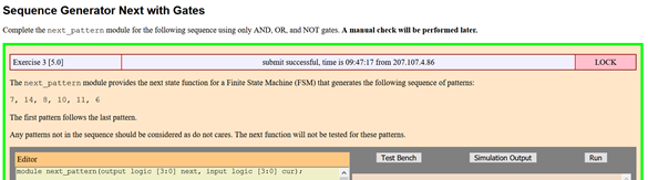 FSM Sequence Generator Next State Function The | Chegg.com