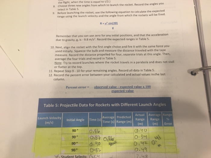 Solved Can anyone show me how to calculate the launch | Chegg.com