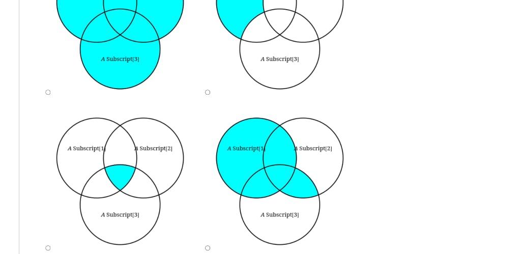 Solved A Subscript[3] A Subscript[3] A Subscript11 | Chegg.com
