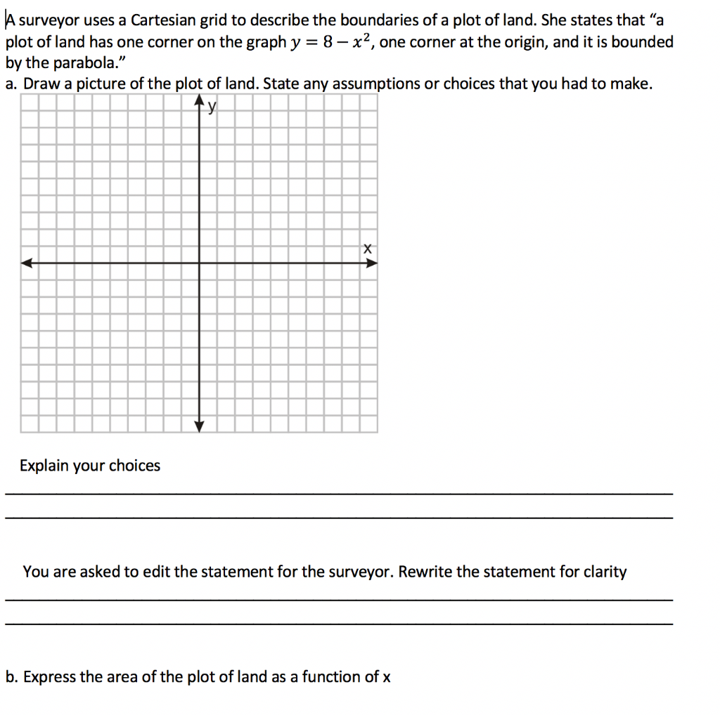 Solved surveyor uses a Cartesian grid to describe the | Chegg.com