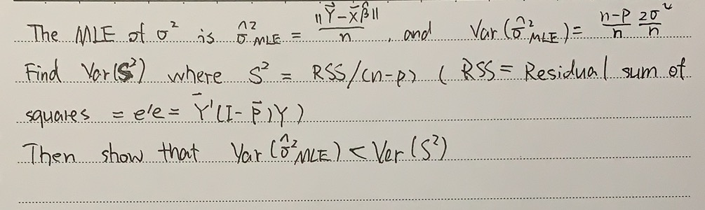 Solved Here S^2 is the sample variance AND we know that | Chegg.com