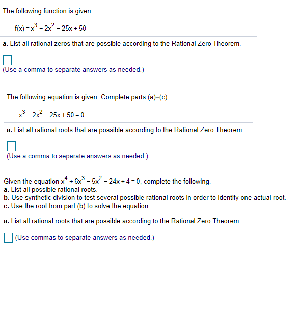 Solved The following function is given. f(x) = x3 - 2x2 - | Chegg.com