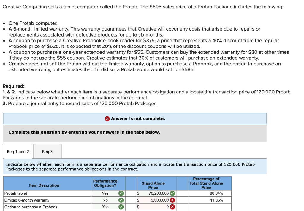 Solved Creative Computing sells a tablet computer called the | Chegg.com