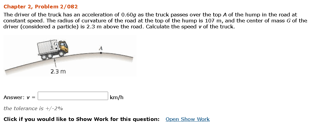 Solved Chapter 2, Problem 2/082 The driver of the truck has | Chegg.com