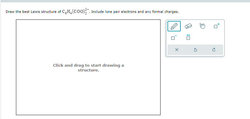 Solved Draw the best Lewis structure of C6H4(COO)22−. | Chegg.com