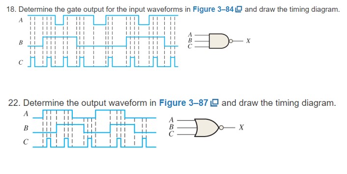 Solved 22. Determine the output waveform in Figure 3-87 | Chegg.com