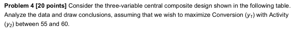 Solved Problem 4 [20 points] Consider the three-variable | Chegg.com