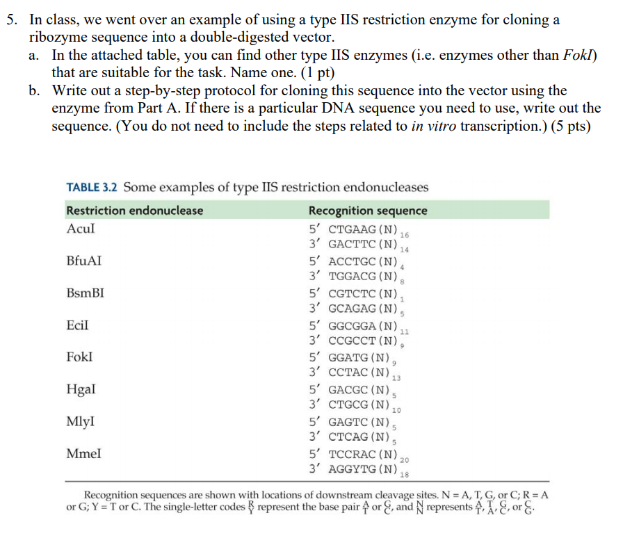 5. In class, we went over an example of using a type | Chegg.com