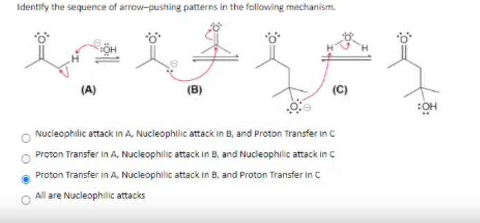 Solved Identify the sequence of arrow-pushing patterns in | Chegg.com