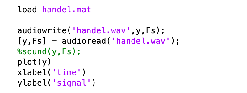 Solved I have a .wav audio file on my computer. Using Matlab | Chegg.com