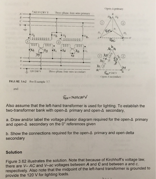 1. Repeat Example 3.7, assuming an open-Y primary and | Chegg.com
