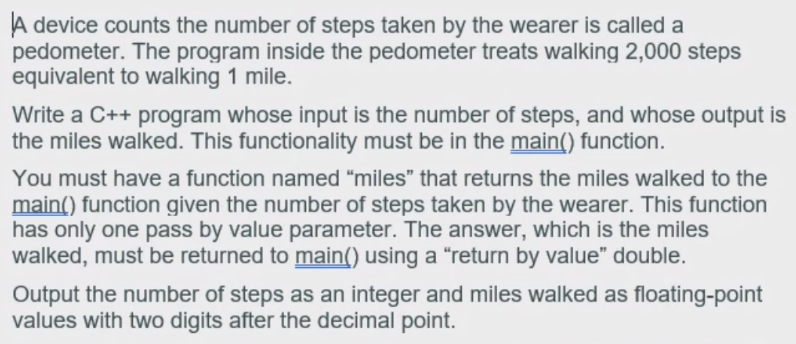 Solved A Device Counts The Number Of Steps Taken By The