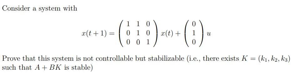 Solved Consider a system with | Chegg.com