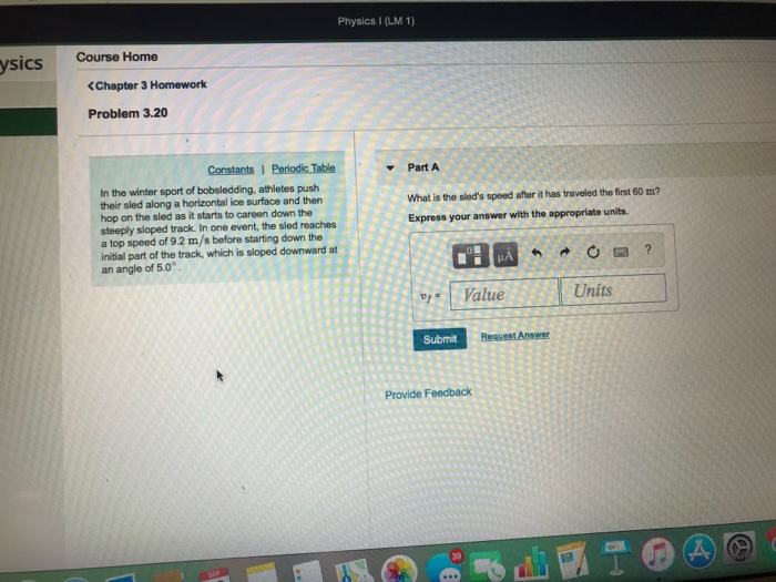 Solved Physics I Lm 1 Ysics Course Home 9103