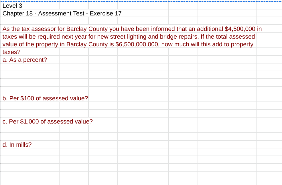 Solved Level 3 Chapter 18 - Assessment Test - Exercise 17 As | Chegg.com
