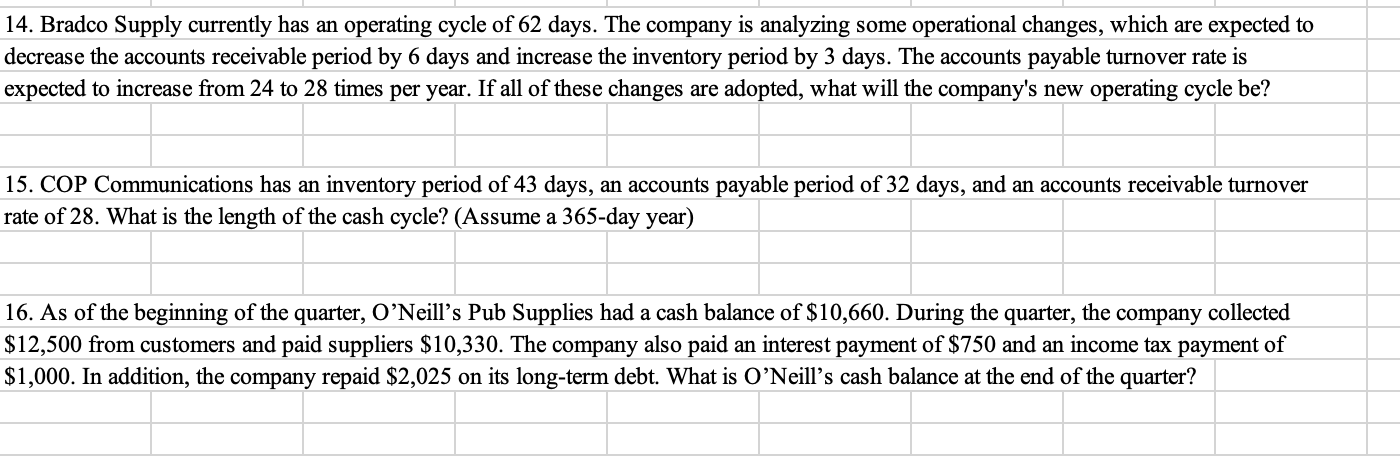 Solved Please answer using EXCEL FORMULAS ONLY. EXCEL | Chegg.com Solved Please answer using EXCEL FORMULAS ONLY. EXCEL | Chegg.com