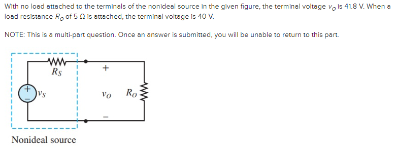 Solved With no load attached to the terminals of the | Chegg.com