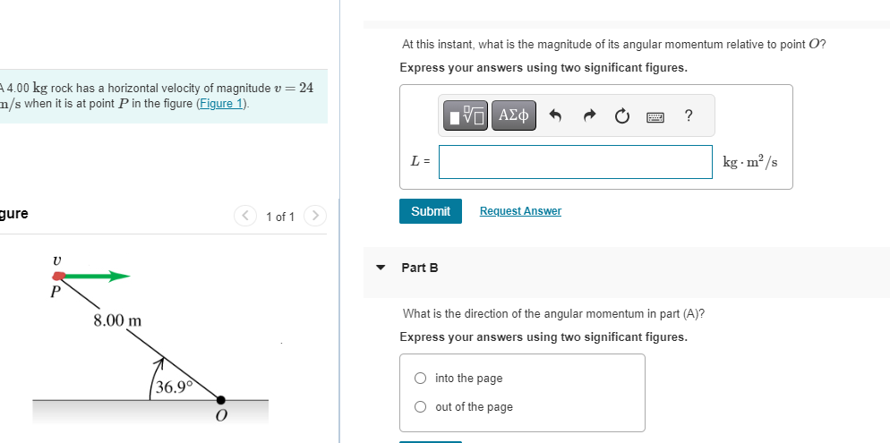 Solved At this instant, what is the magnitude of its angular | Chegg.com