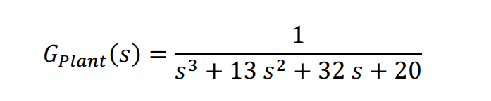 Solved GPlant (s)=s3+13s2+32s+201Next, use block-diagram | Chegg.com