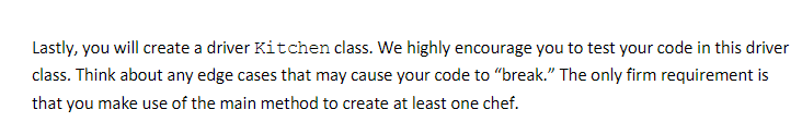 Solved Note: you must follow the rules of encapsulation for | Chegg.com